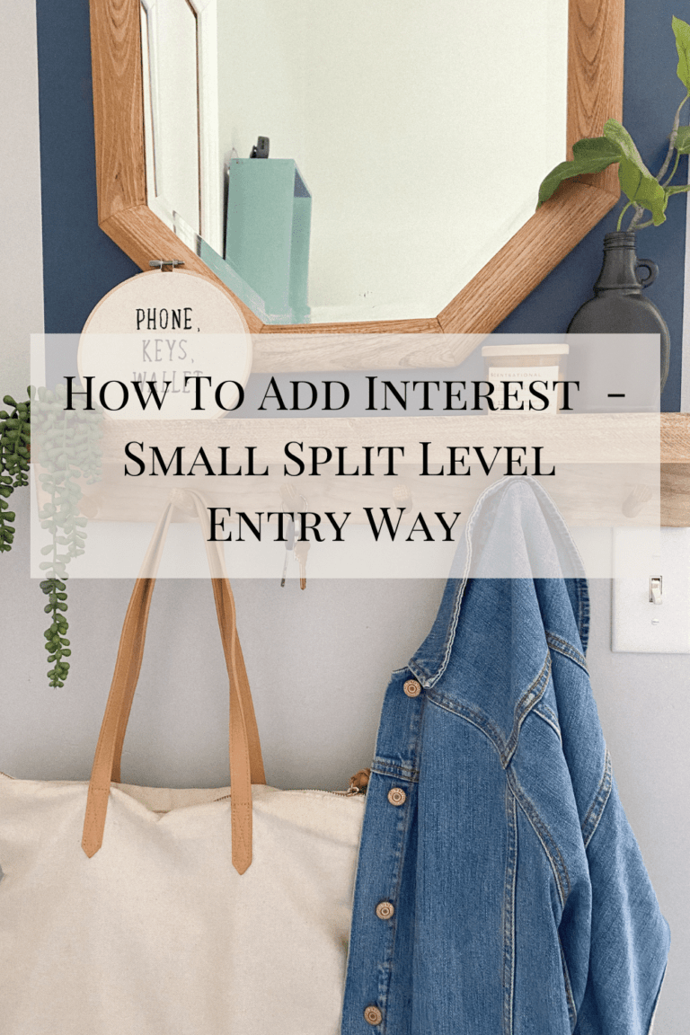 How to Add Interest – Small Split Level Entry Way - kmdcreates