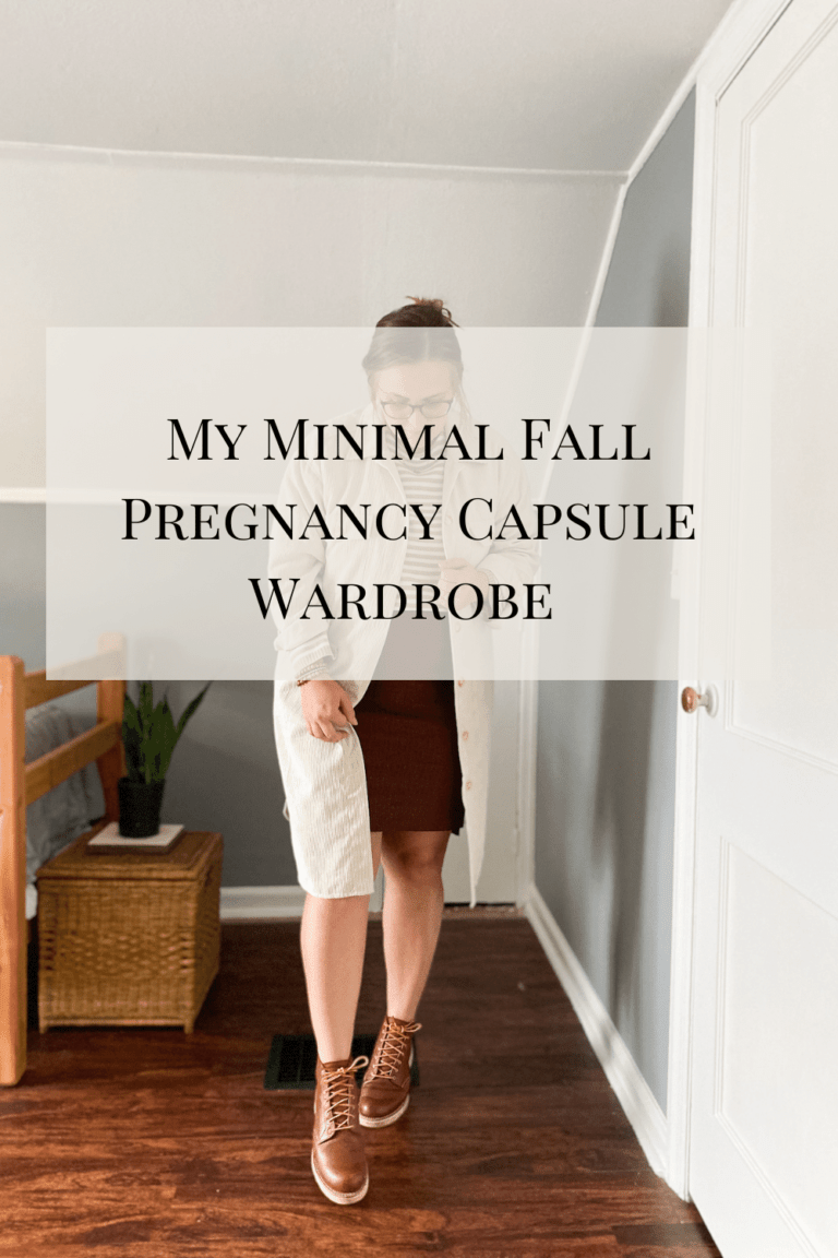 My Minimal Fall Pregnancy Capsule Wardrobe - kmdcreates