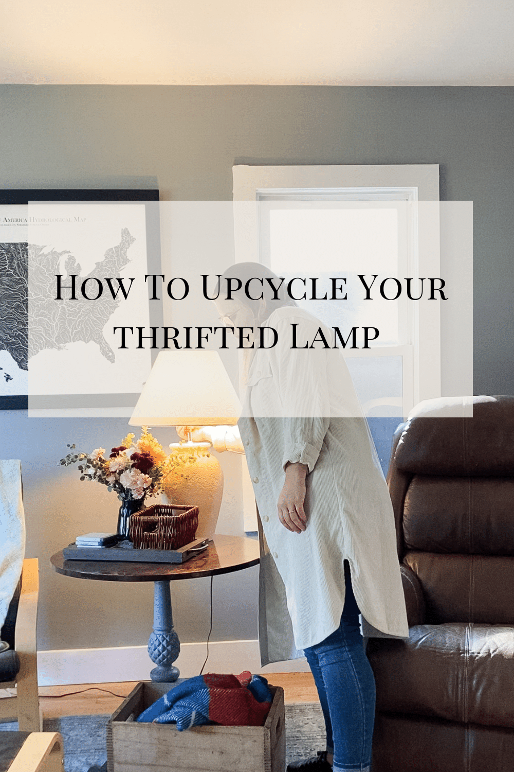 How to Upcycle Your Thrifted Lamp - kmdcreates